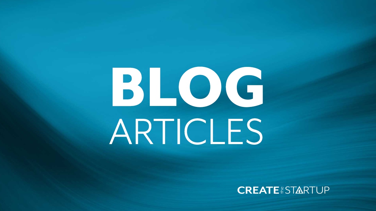 Blog - Create The Startup - Create the Startup blog